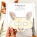 Printable KANGAROO Mask Template | DIY Paper Craft Animal PDF | Kids ...