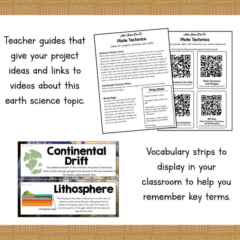 Tectonic Plates Unit Study Printable • Earth Science Worksheets ...