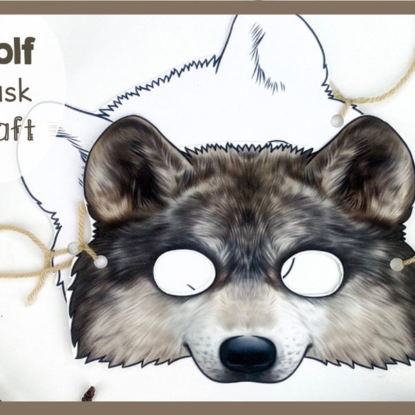 Wolf Mask - Etsy