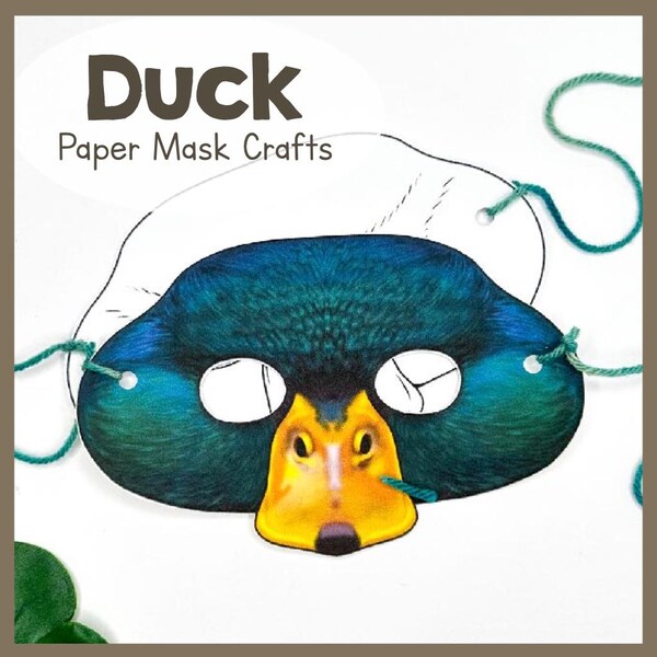 Duck Mask - Etsy