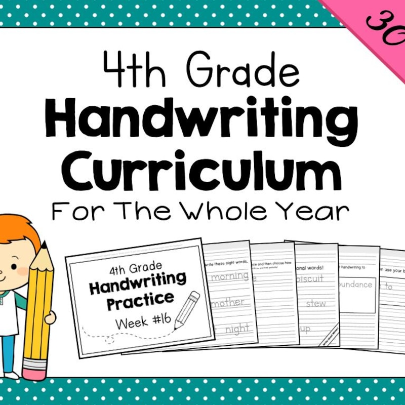 Handwriting for 4 Year Olds - Etsy