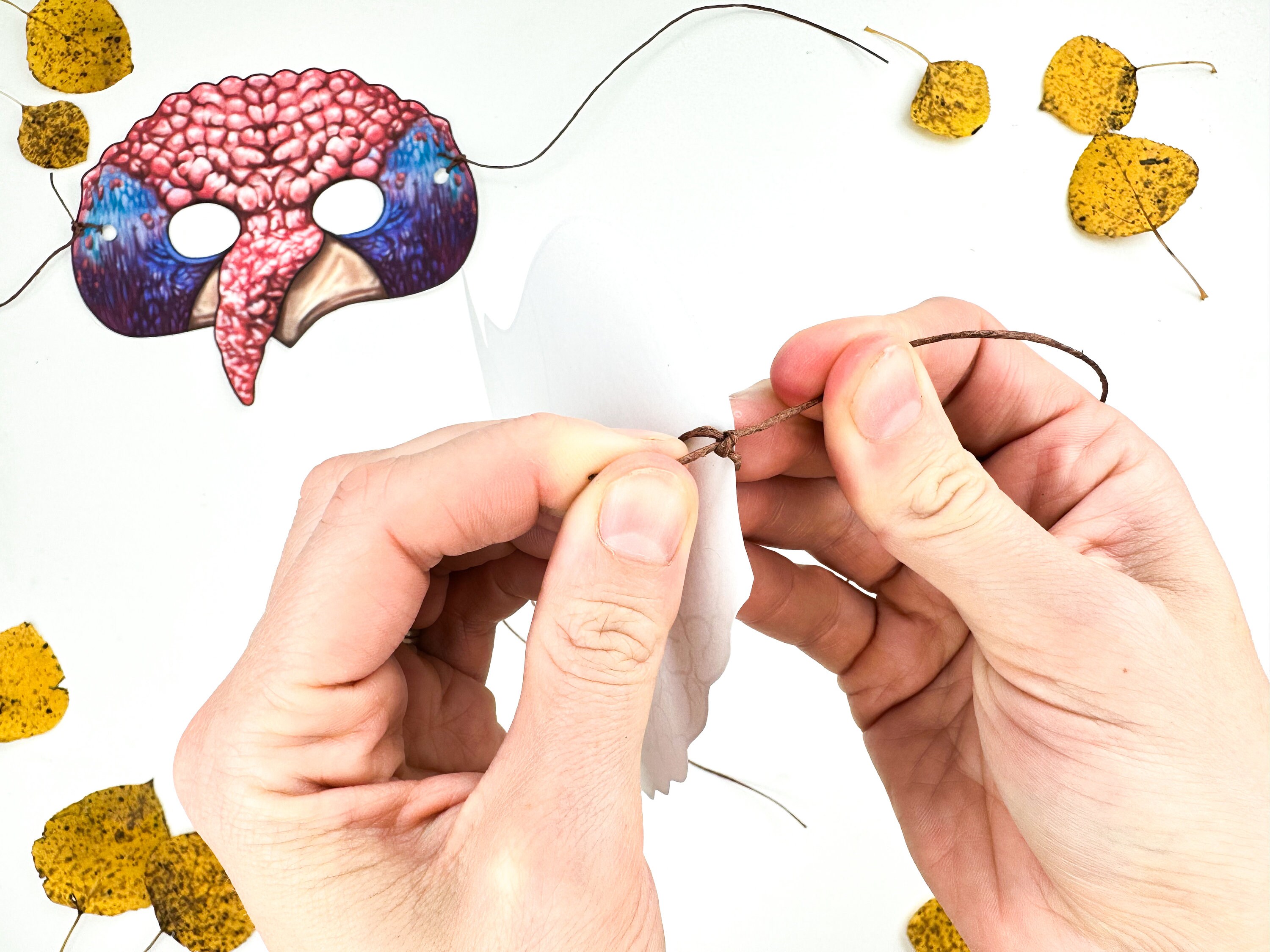 Printable Turkey Craft Mask Turkey Coloring Mask Activity Paper Diy for ...