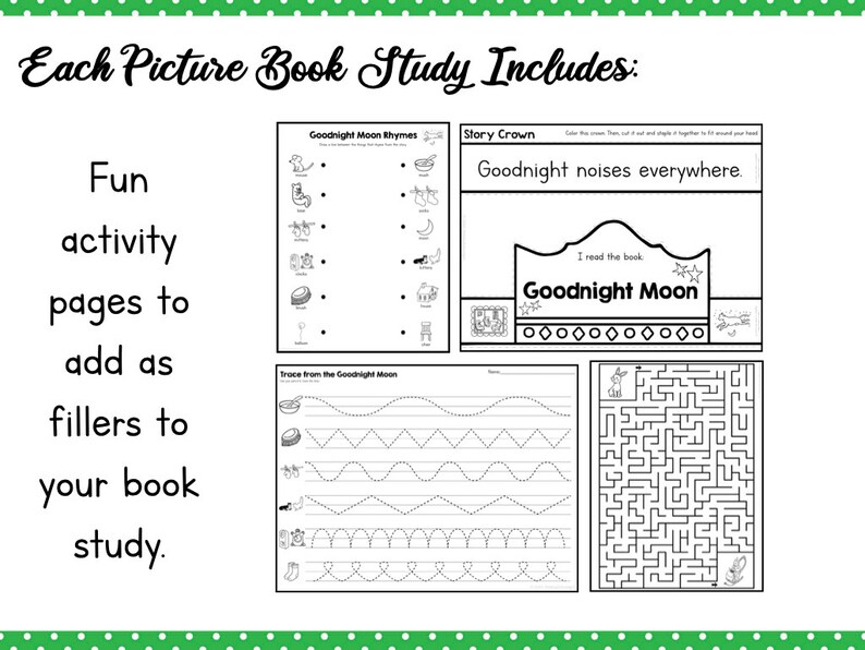 Goodnight Moon - Picture Book Study Companion - Etsy
