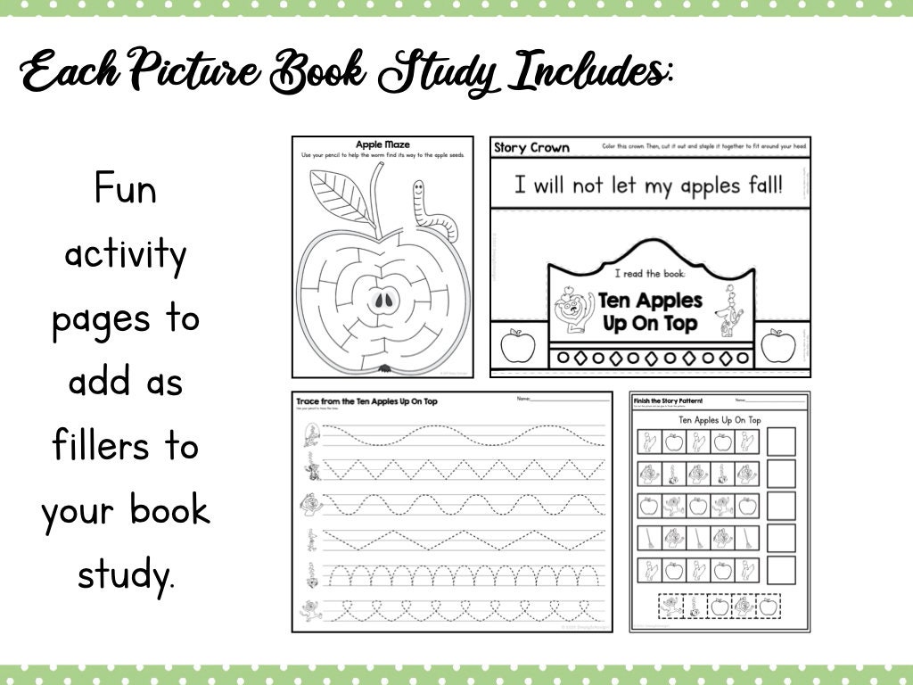 Ten Apples up on Top- Picture Book Study Companion - Etsy