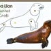 Printable Jointed Sea Lion Puppet Craft | Articulated Animal Template ...