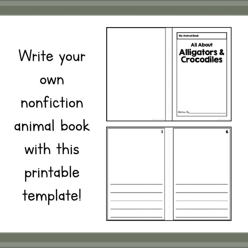 Alligators & Crocodiles Science Unit Animal Adaptation Worksheets ...