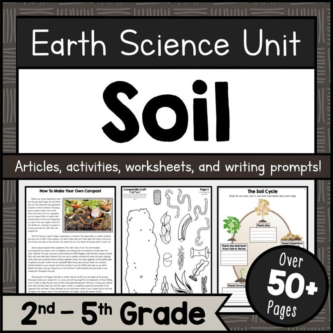 Soil Unit Study Printable • Earth Science Worksheets, Posters ...