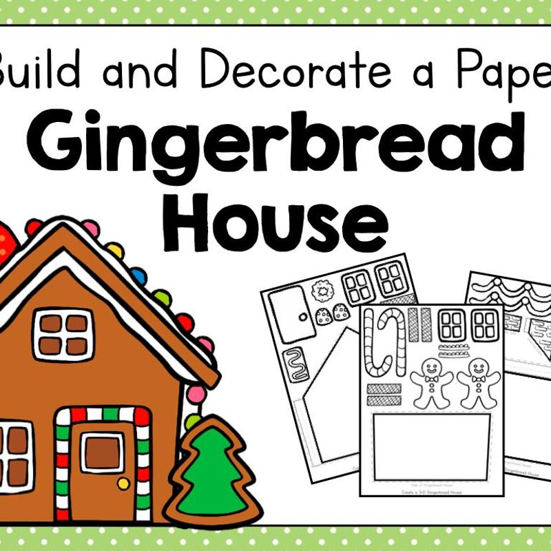 Cardboard Gingerbread House - Etsy