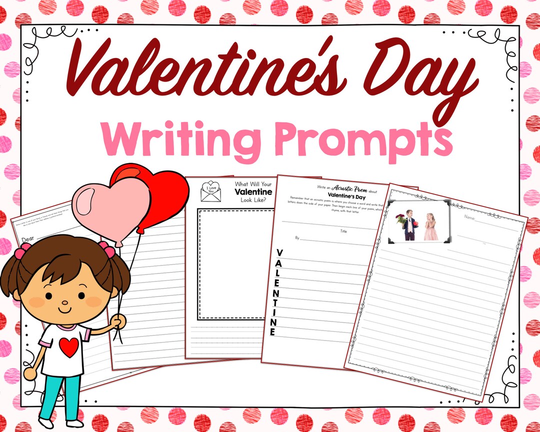 Valentine's Day Writing Prompts - Etsy