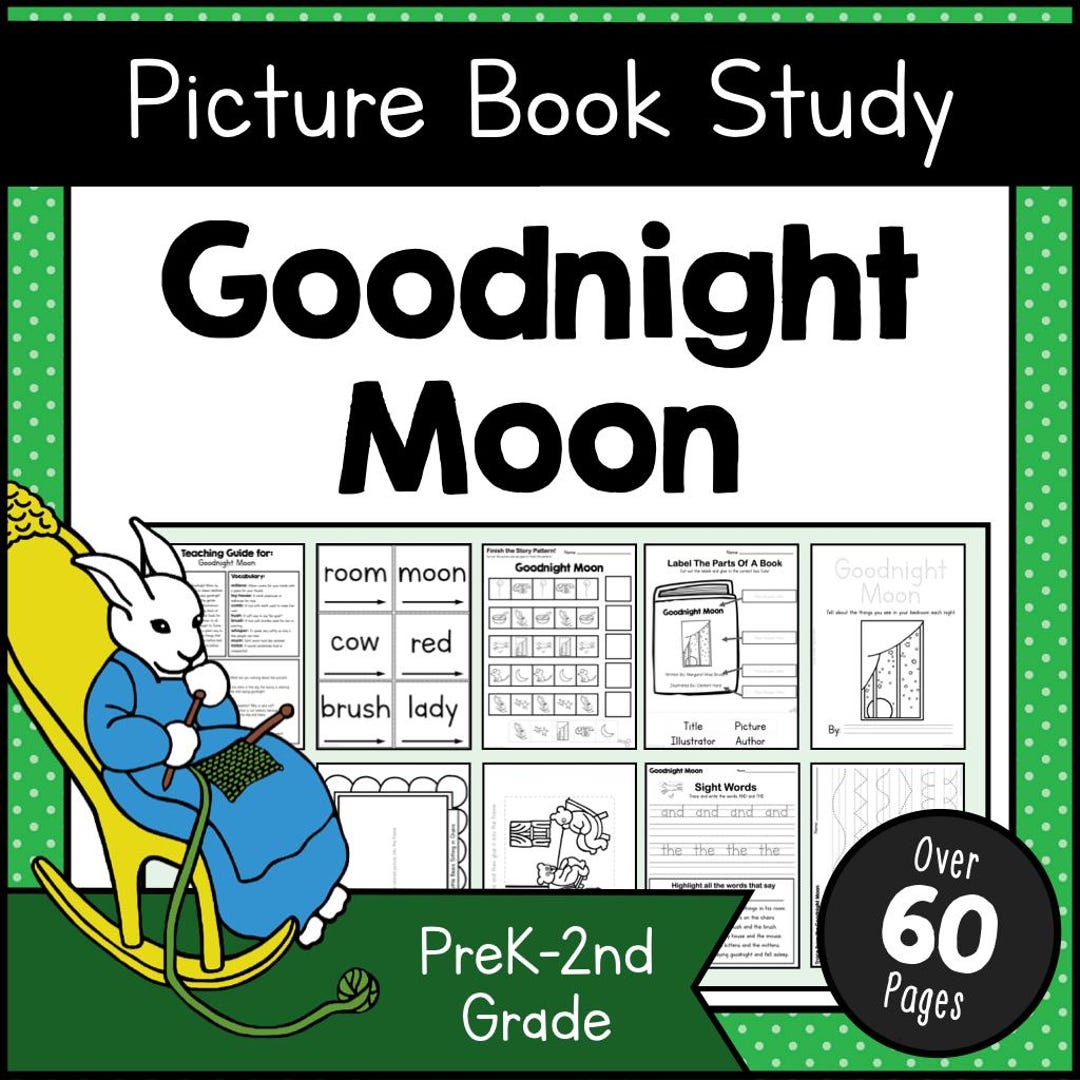 Goodnight Moon Book Study PDF | Preschool Picture Book Companion | No ...