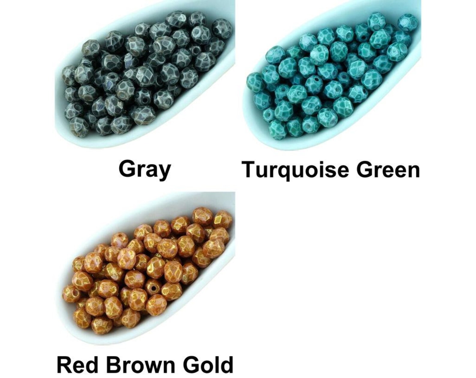 100pcs White Alabaster Opal Marble Luster Round Faceted Fire - Etsy