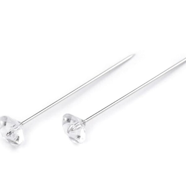 Pearl Head Pins - Etsy