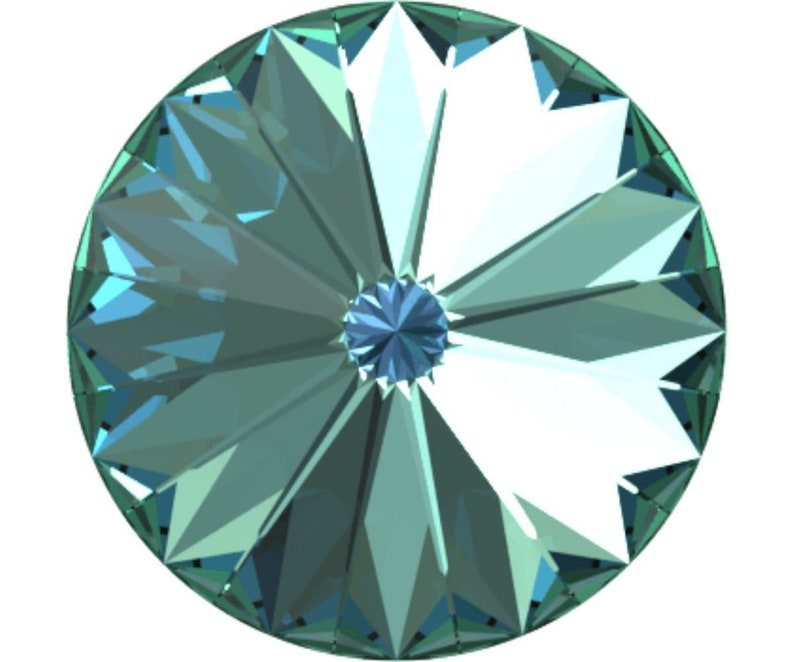 2pcs Crystal Round Rivoli Glass Crystals 1122 Swarovski Stone Chatons ...