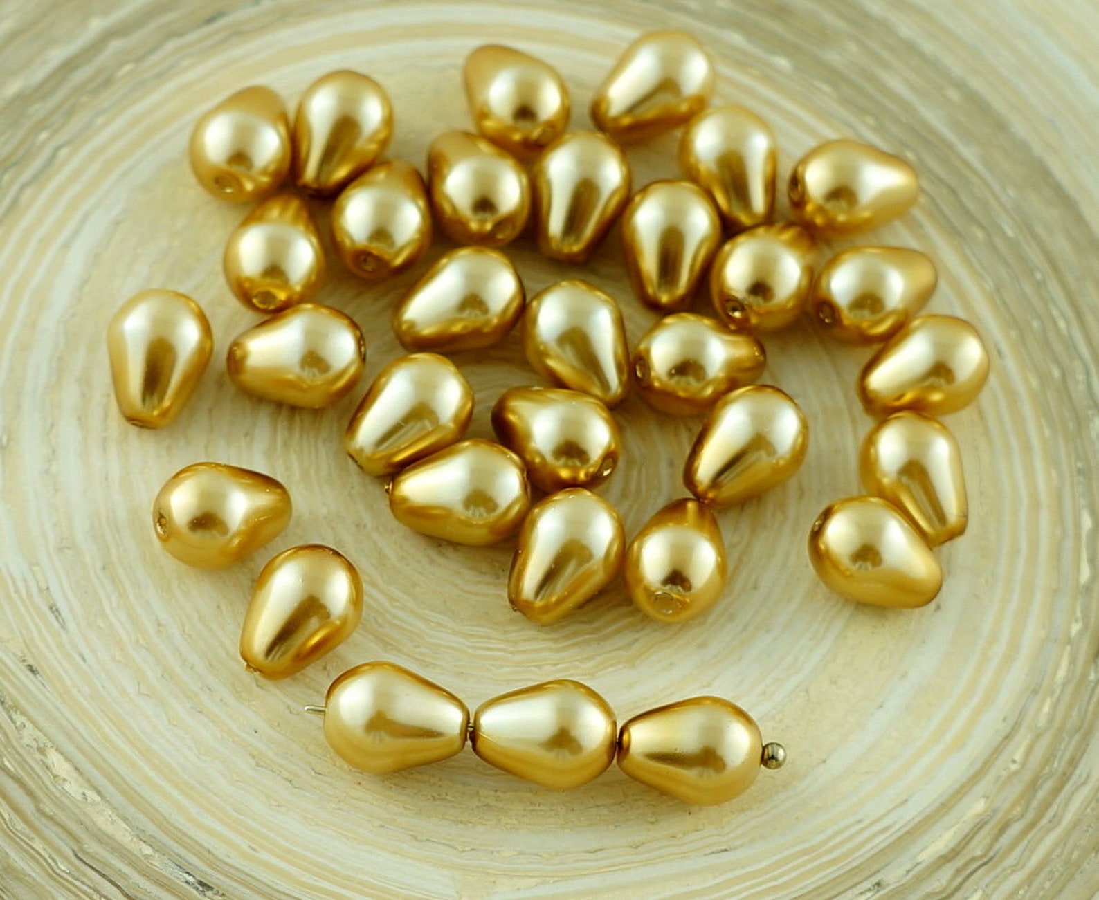 40pcs Pearl Imitation Teardrop Tear Drop Czech Glass Teardrop - Etsy