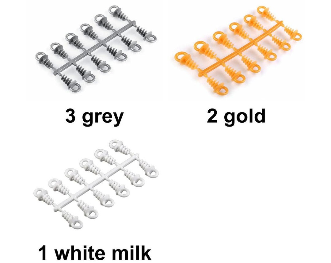 12pc Diy Plastic Screw Eyes 1.1x2.5cm for Polyester Shapes Bail Eyehook ...