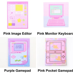 1pc Paper Computer Retro Nostalgic Memo Pad Stickers Decal Sticky Notes ...
