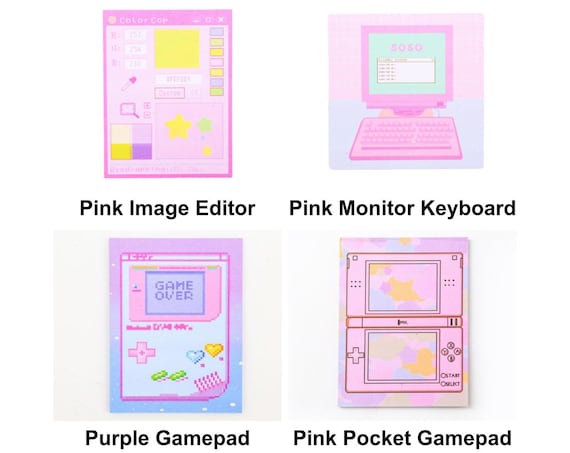 1pc Paper Computer Retro Nostalgic Memo Pad Stickers Decal | Etsy