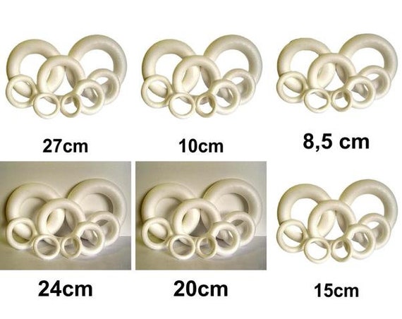 Polystyrene Wreath Polystyrene Objects Polystyrene Wool and - Etsy