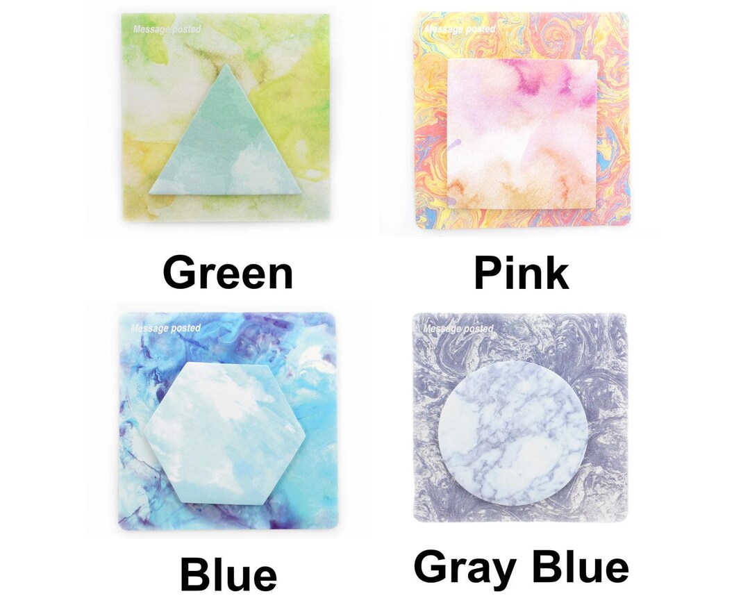 Marble Planner Sticky Memo Pad Notes Bookmark Mini Notepad Kawaii ...
