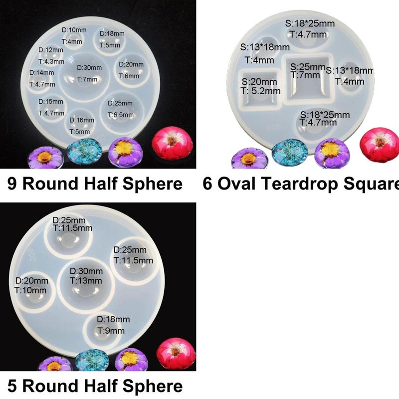Silicone Hemisphere Molds - Etsy