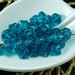 Turquoise Clear Czech Glass Bicone Flower Beads Spacer 7mm X 7mm 30pcs ...