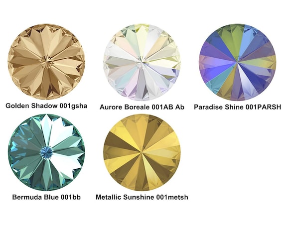 2pcs Crystal Round Rivoli Glass Crystals 1122 Swarovski Stone | Etsy