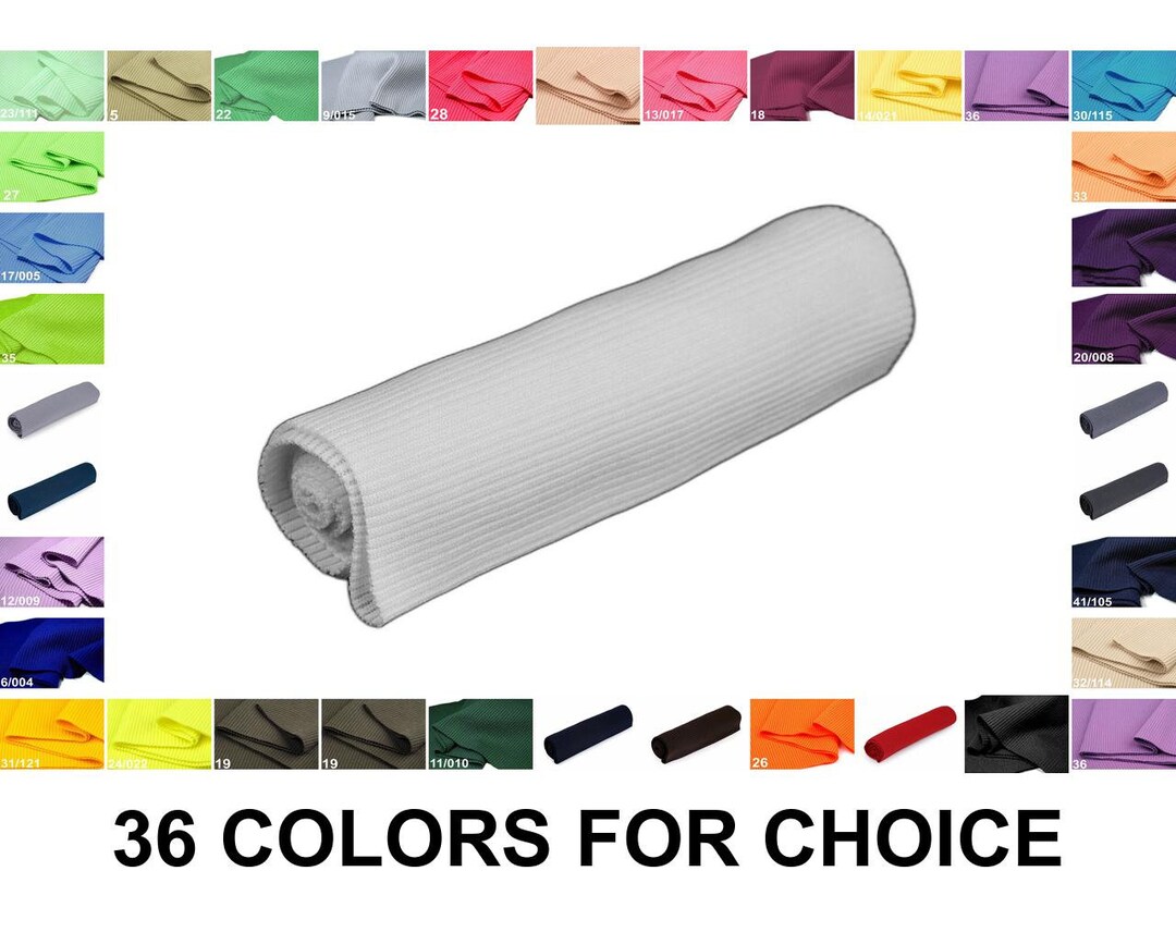 1pc Ribbing / Elastic Rib Knit Fabric Cuffs Waistband Haberdashery - Etsy