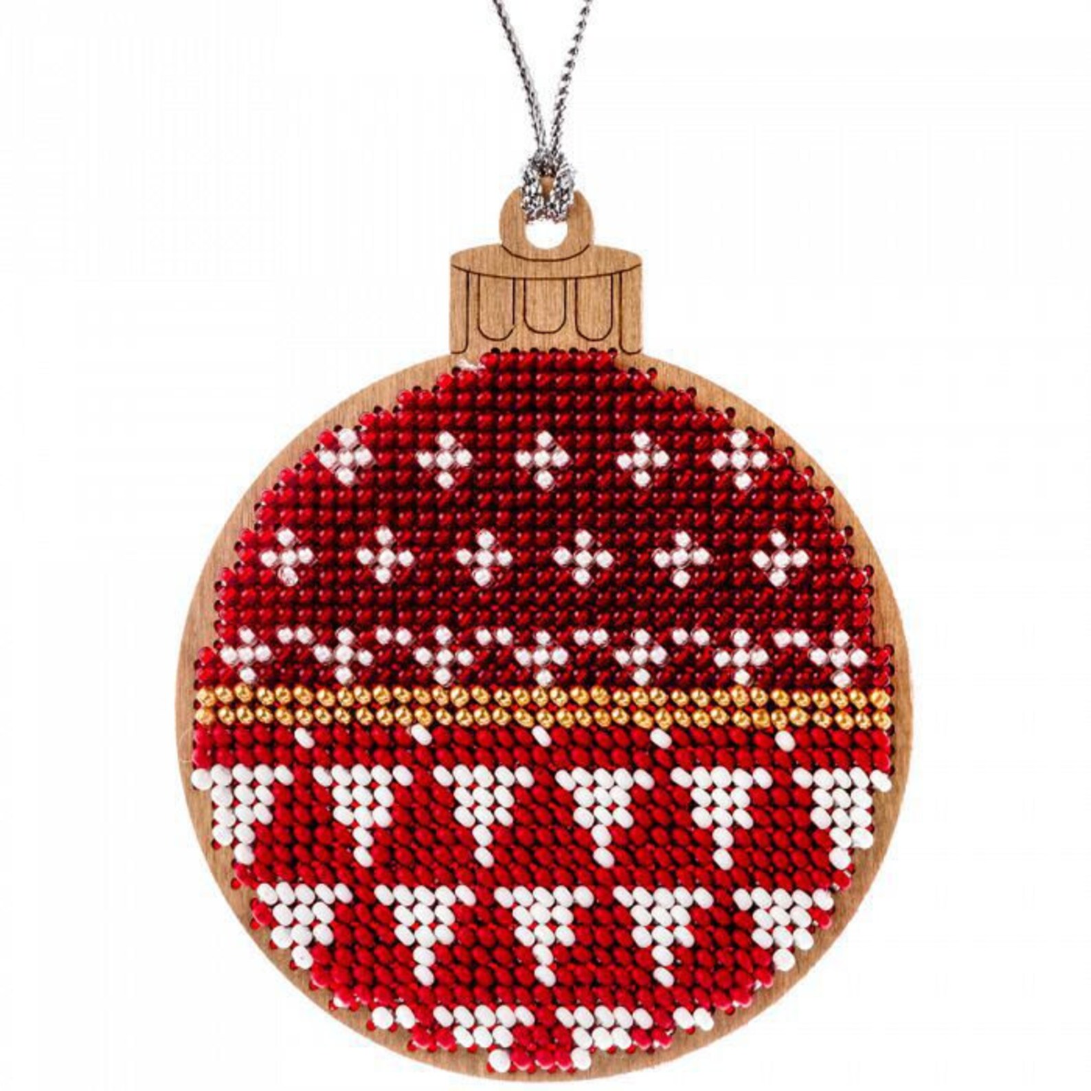 1pc Christmas Beaded Xmas Tree Diy Kit Ornament on Wooden - Etsy