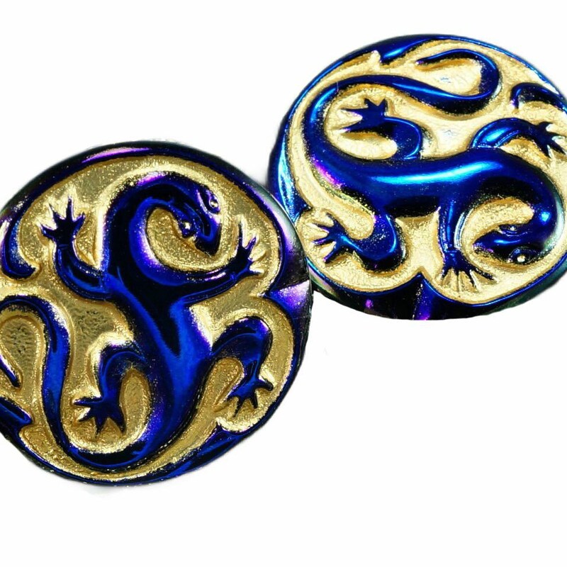 Lizard Buttons - Etsy