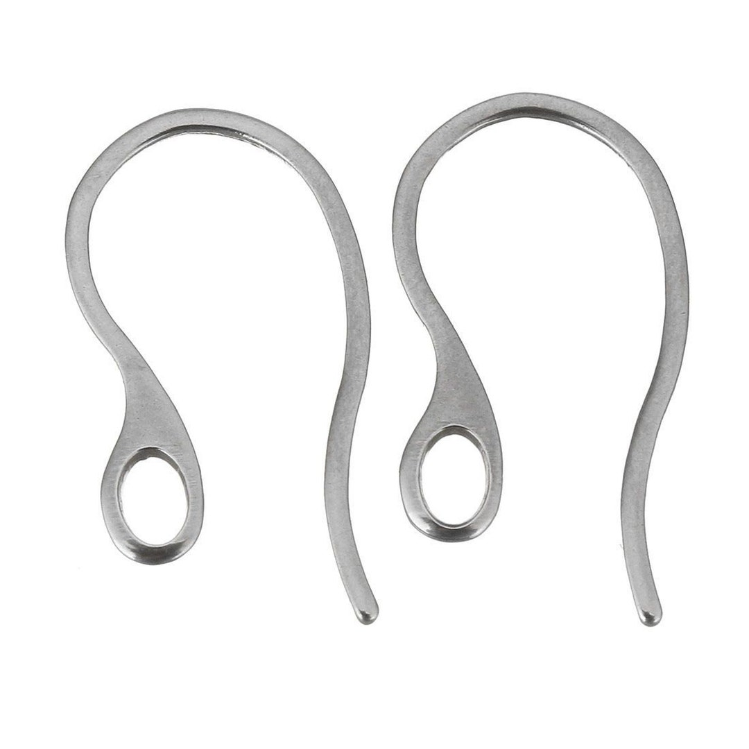 6pcs Stainless Steel Earwire Hooks Earring Wire Bulk Ear Hook Jewelry ...