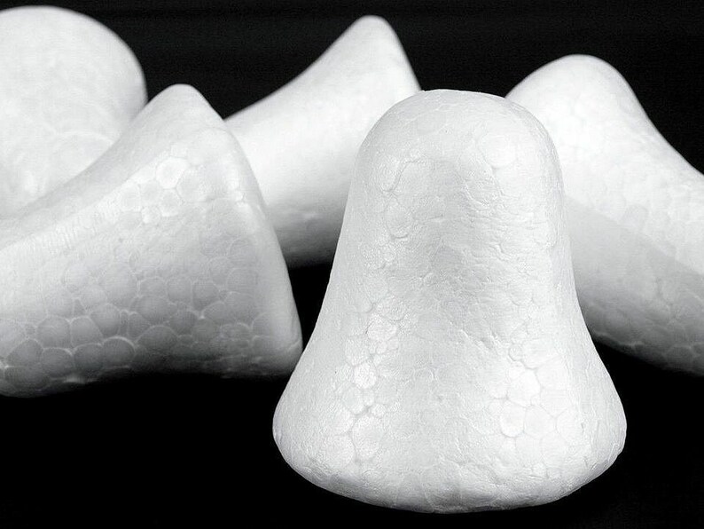 25pc White Diy Polystyrene Bell 6.5x6.5cm Crafts Foam - Etsy