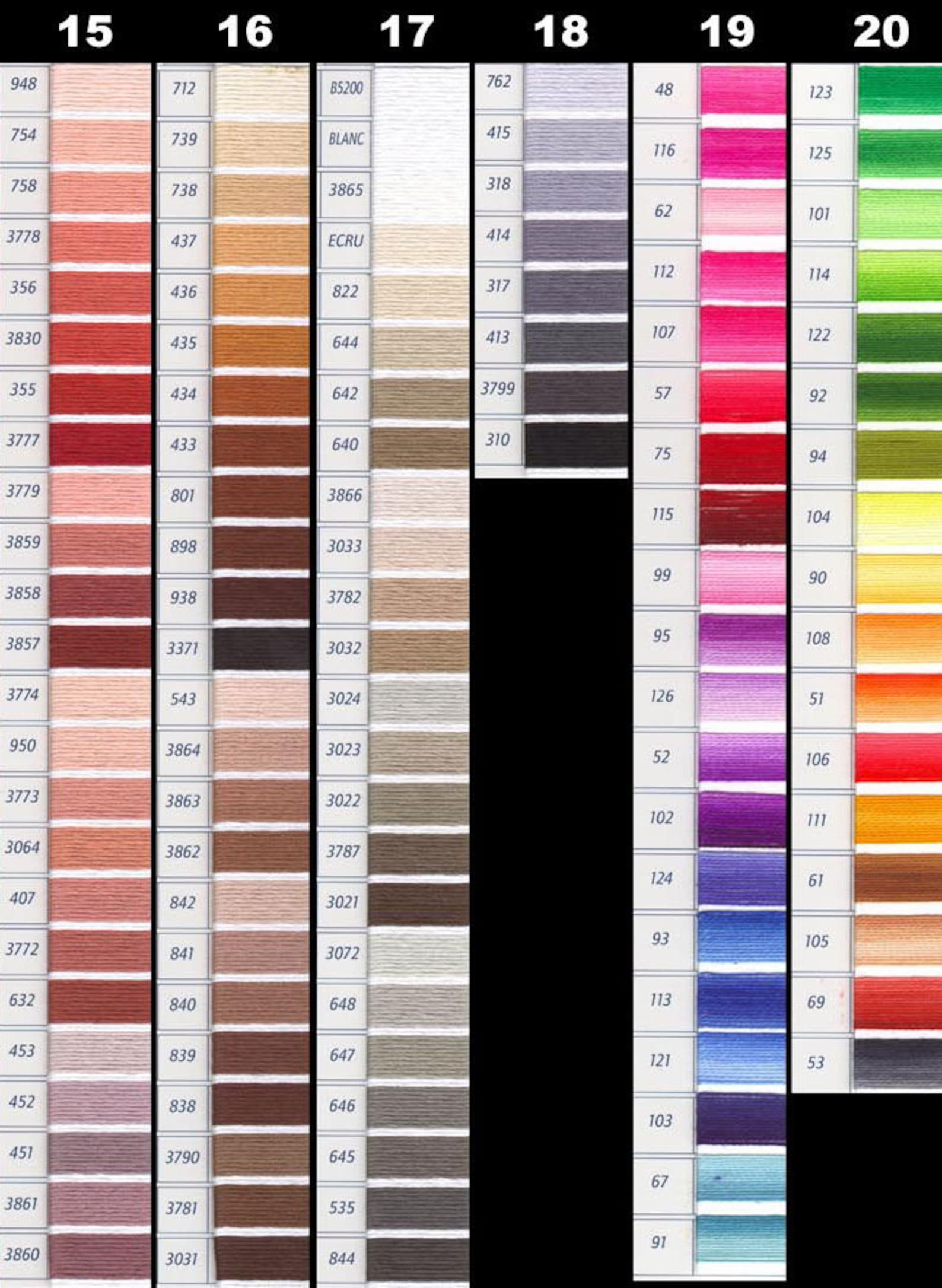 50 Mix Color Cotton Embroidery Thread Cross Stitch Sewing - Etsy