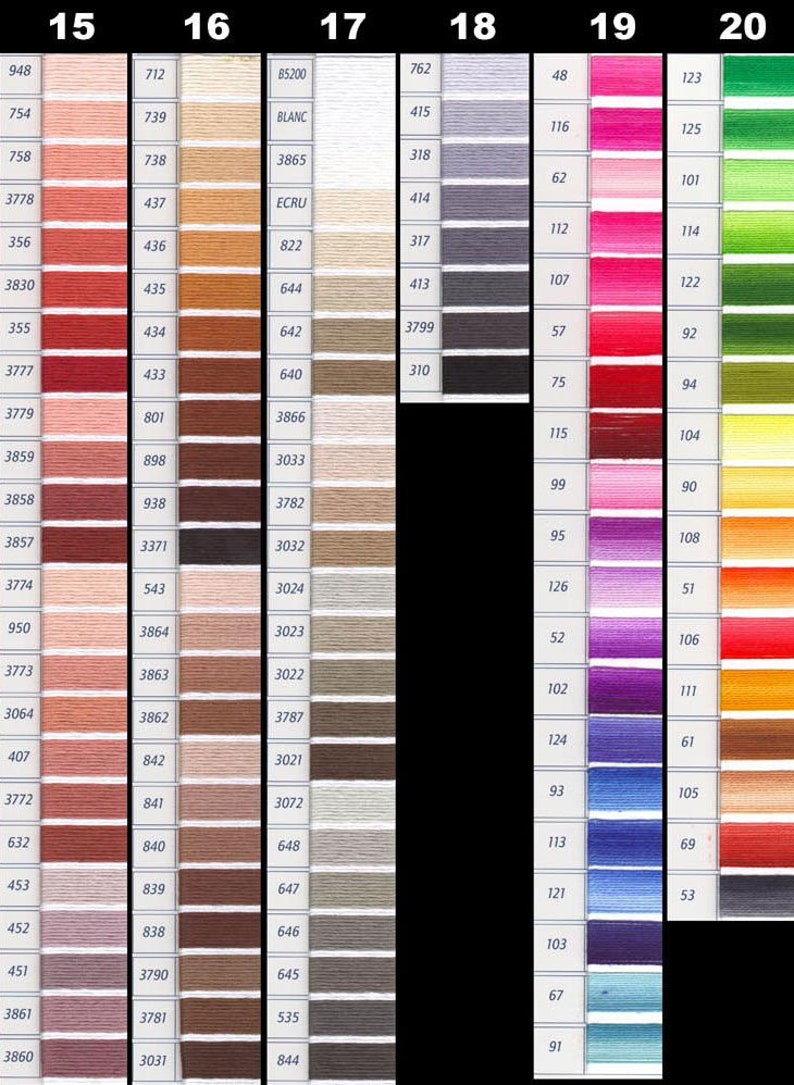 50 Mix Color Cotton Embroidery Thread Cross Stitch Sewing - Etsy