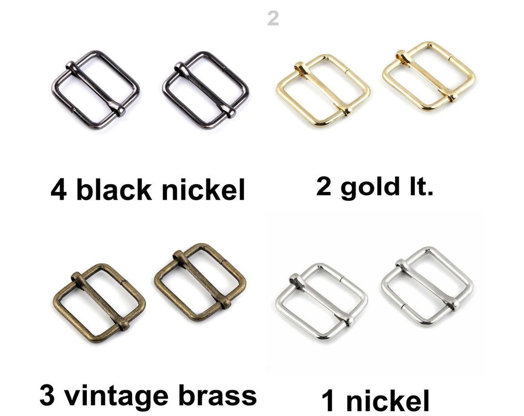 10pc Adjustable Slide Square Buckle Width 20mm Sliders and Webbing ...