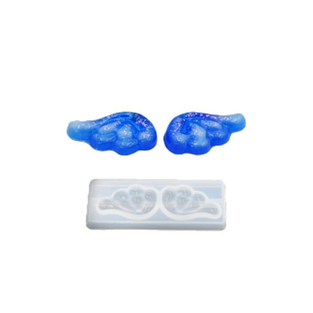 1pc Angel Wings Silicone Mold Frame Setting for Jewelry Making Epoxy Uv ...