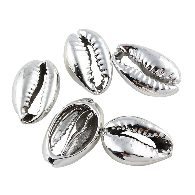 4pcs Plated Conch Open Back Shell Cowrie Cowry Cypraea | Etsy