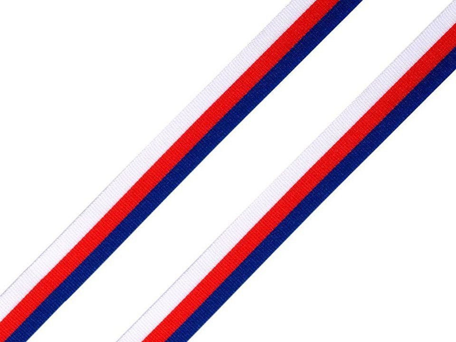 10m As Pictured Tricolour Ribbon Width 10mm Taffeta Ribbons | Etsy