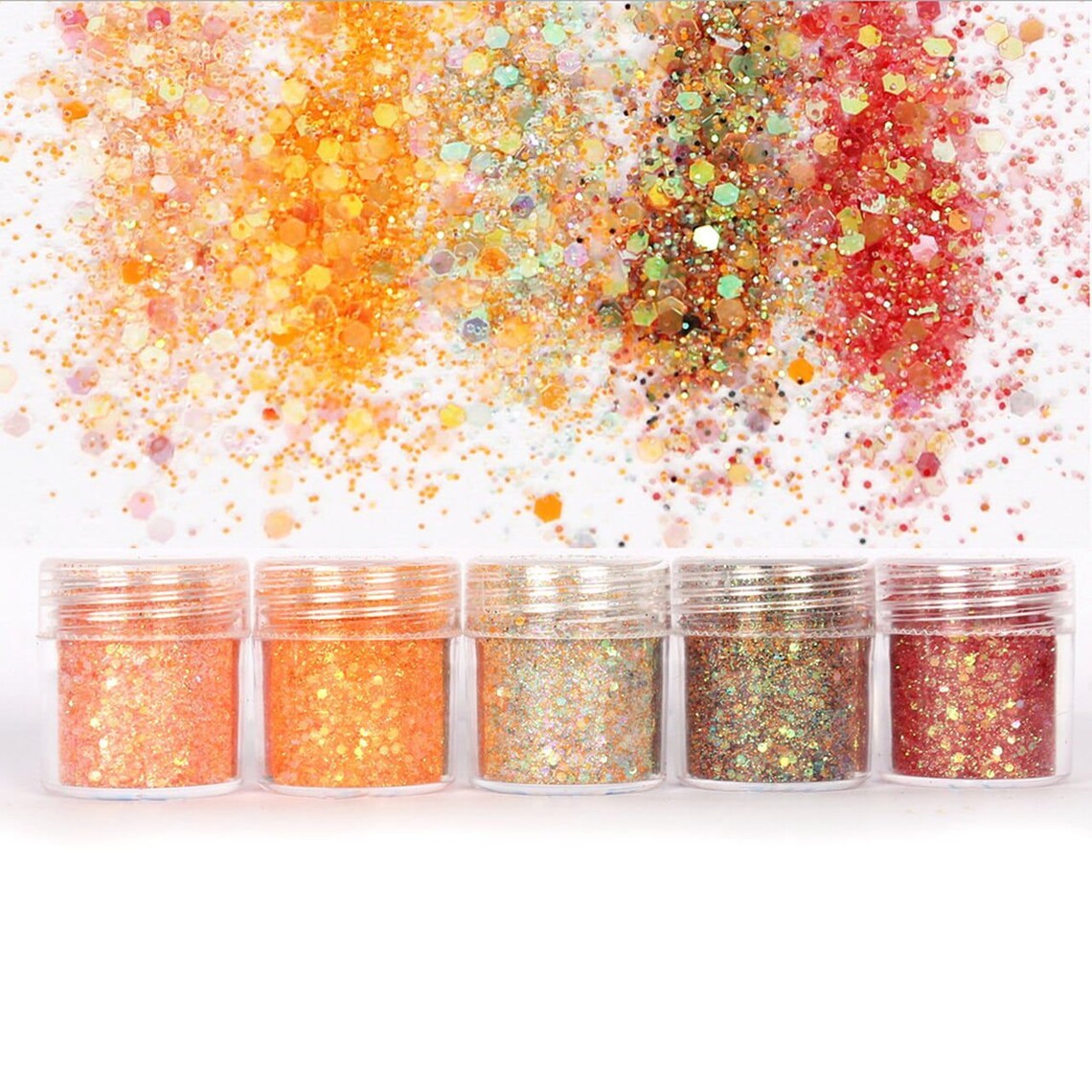 Mix Set Nail Art Glitter Powder Hexagon Kit Hair Manicure Body | Etsy