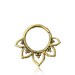 Flor Brass Septum Piercing Fine Lines Nose Piercing Bohemio Indian ...