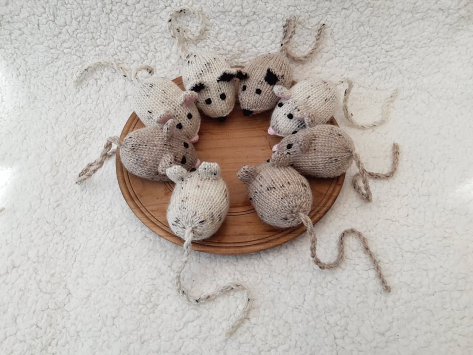 Hand-knitted Toy Mouse - Etsy