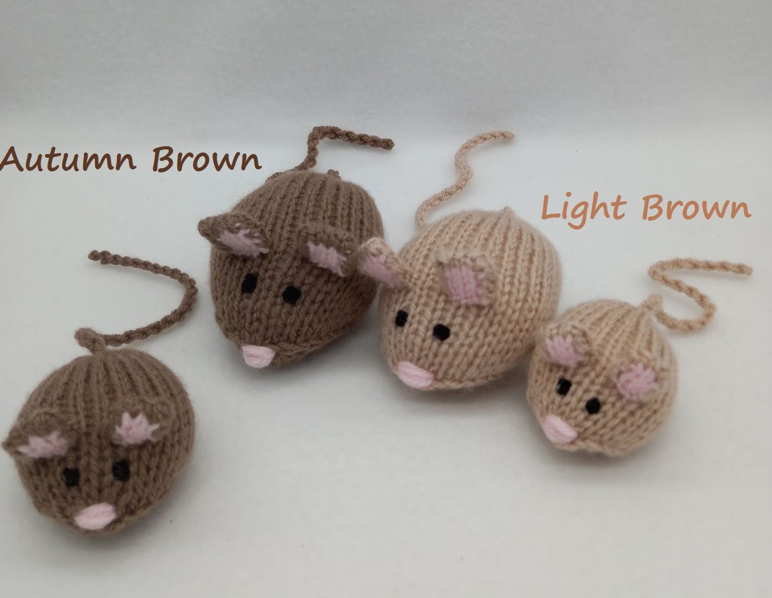 Hand-knitted Toy Mouse - Etsy