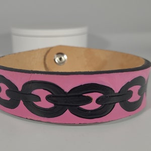 Angel Dust Chain Leather Collar Choker Hazbin Hotel Inspired - Etsy