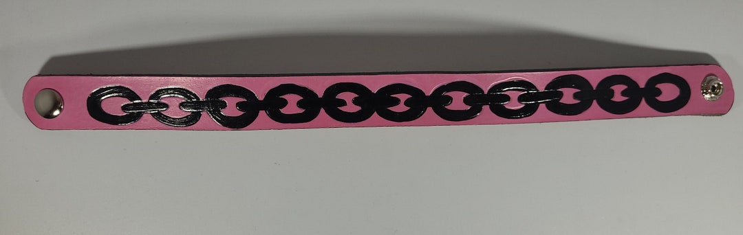 Angel Dust Chain Leather Collar Choker Hazbin Hotel Inspired - Etsy