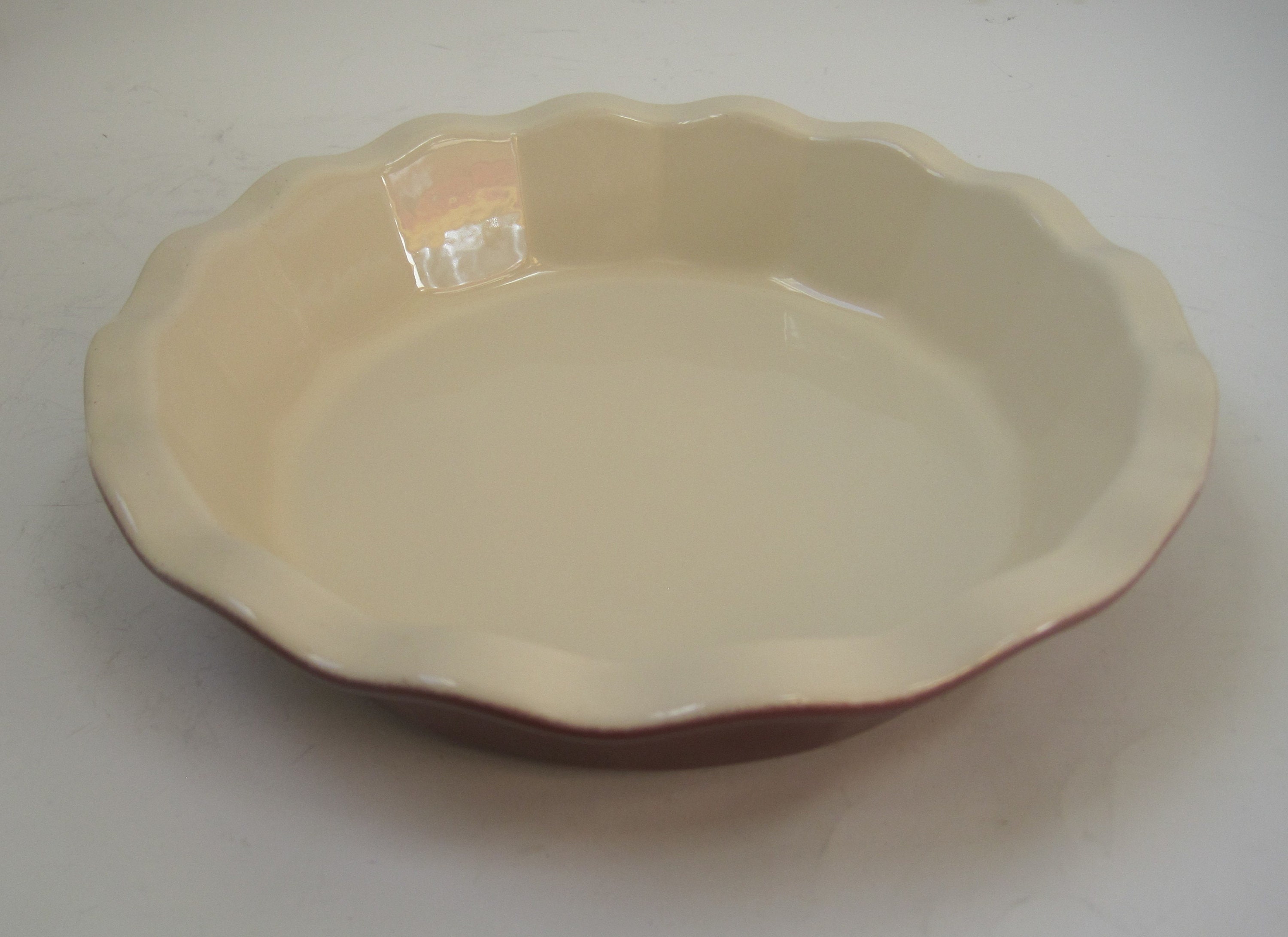 Emile Henry Williams Sonoma Ruffled Pie Plate/dish/round - Etsy