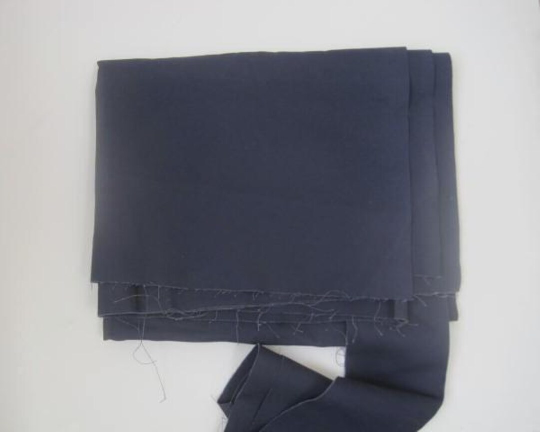 Dark Blue Duck Cloth Fabric Length, 2 Yd/72" Long X 60" Wide, Solid ...