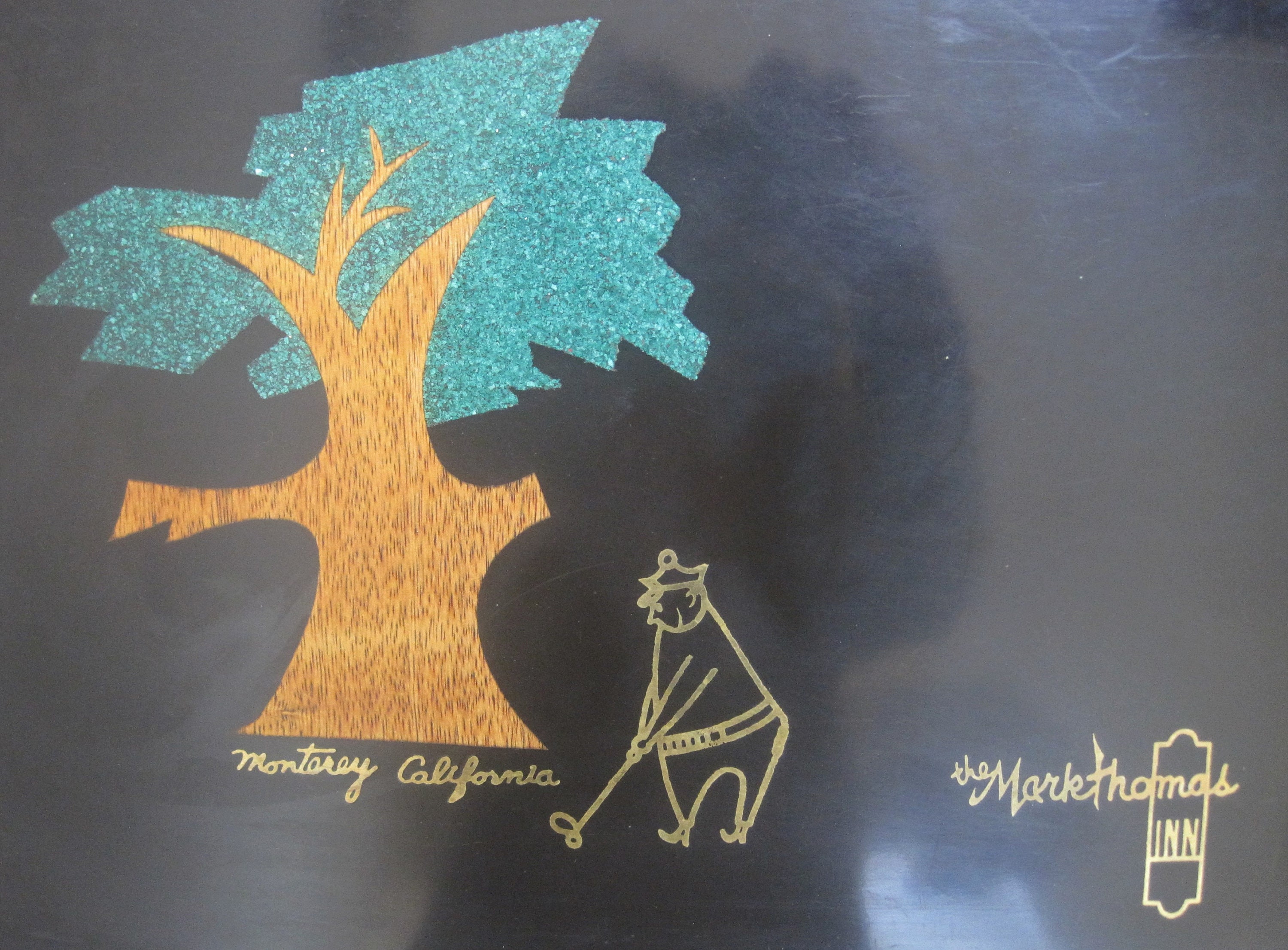 Couroc Inlaid Serving Tray the Mark Thomas Inn 12.5 X - Etsy