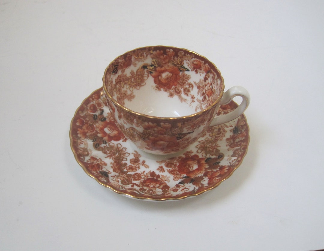 Radford Fenton Victorian Rust Demitasse Cup & Saucer Set, 642, Bone ...