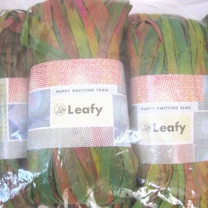 10 Skeins Puppy Knitting Yarn "leaf", Variegated Color #715, Bulky ...