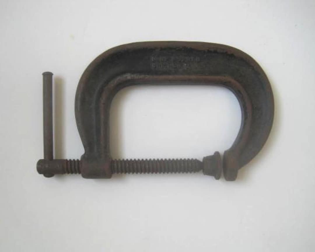 Vintage Iron C Clamp, Armstrong No. 408, 7.5", Drop Forged, Chicago ...