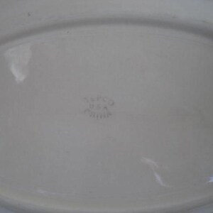 Tepco Beige Serving Platter, 14" Oval, Vintage Midcentury Restaurant ...